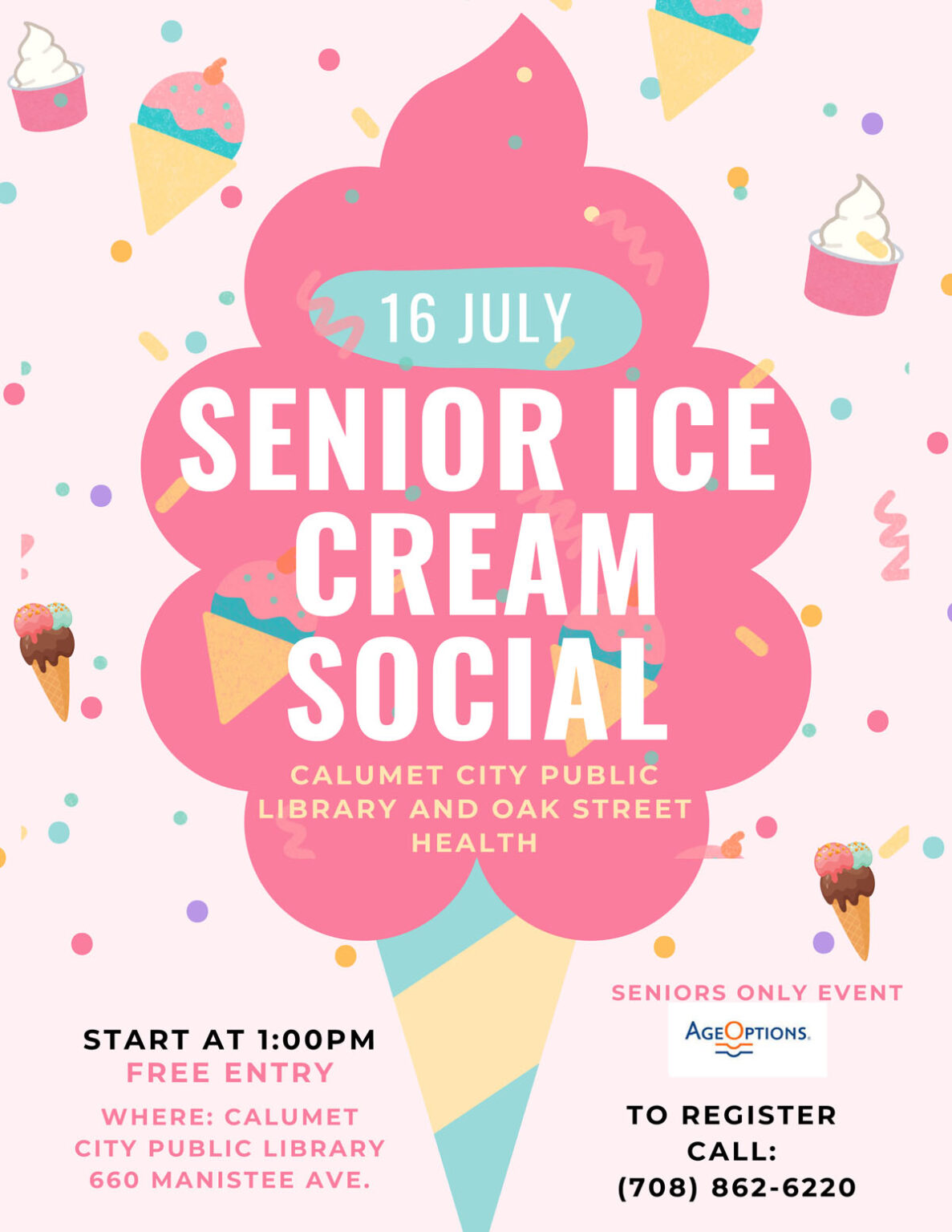 Senior Ice Cream Social - Calumet City Public Library
