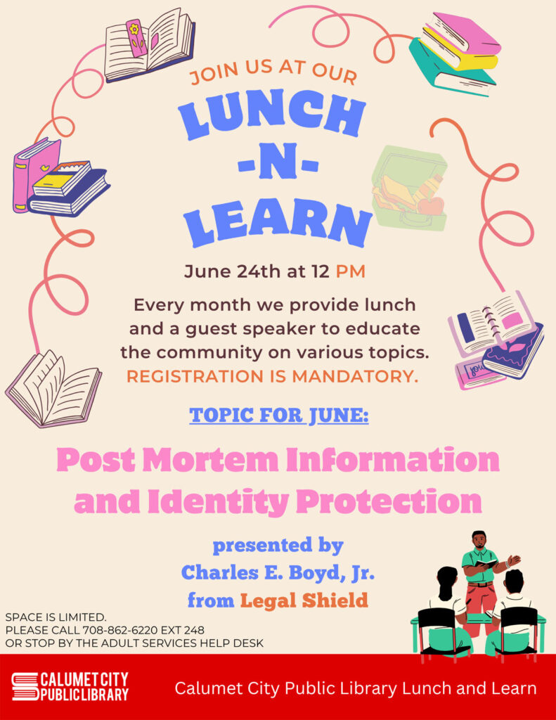 Events from July 31 – July 3 – Calumet City Public Library