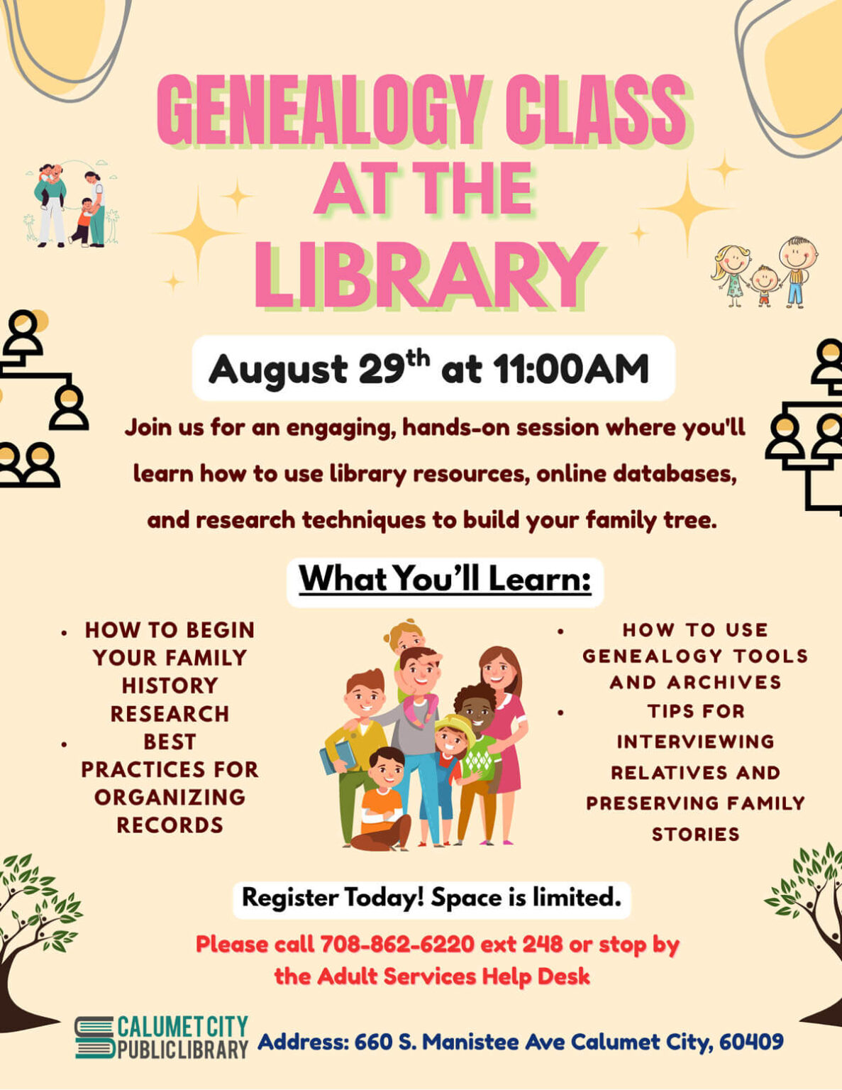 Genealogy Class - Calumet City Public Library