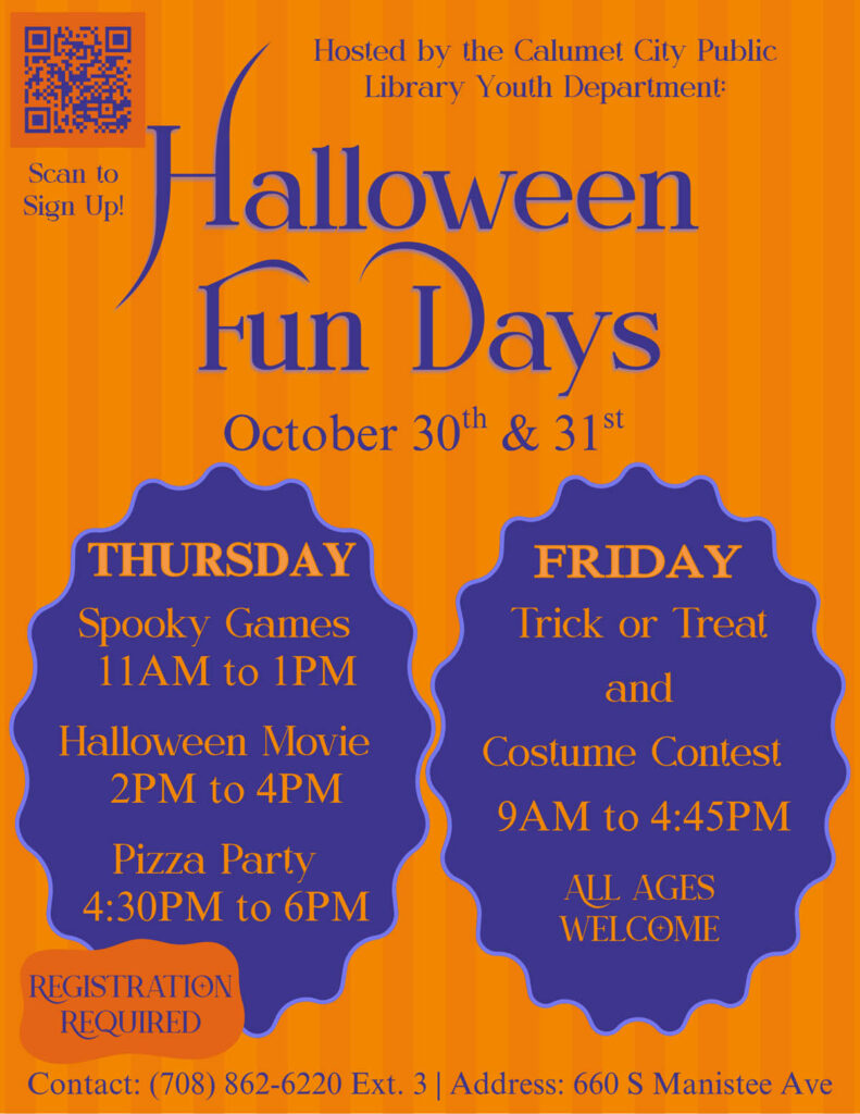 Halloween Fun Days - Calumet City Public Library