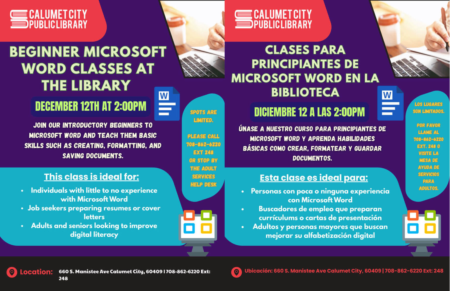 Microsoft Word Class - Calumet City Public Library