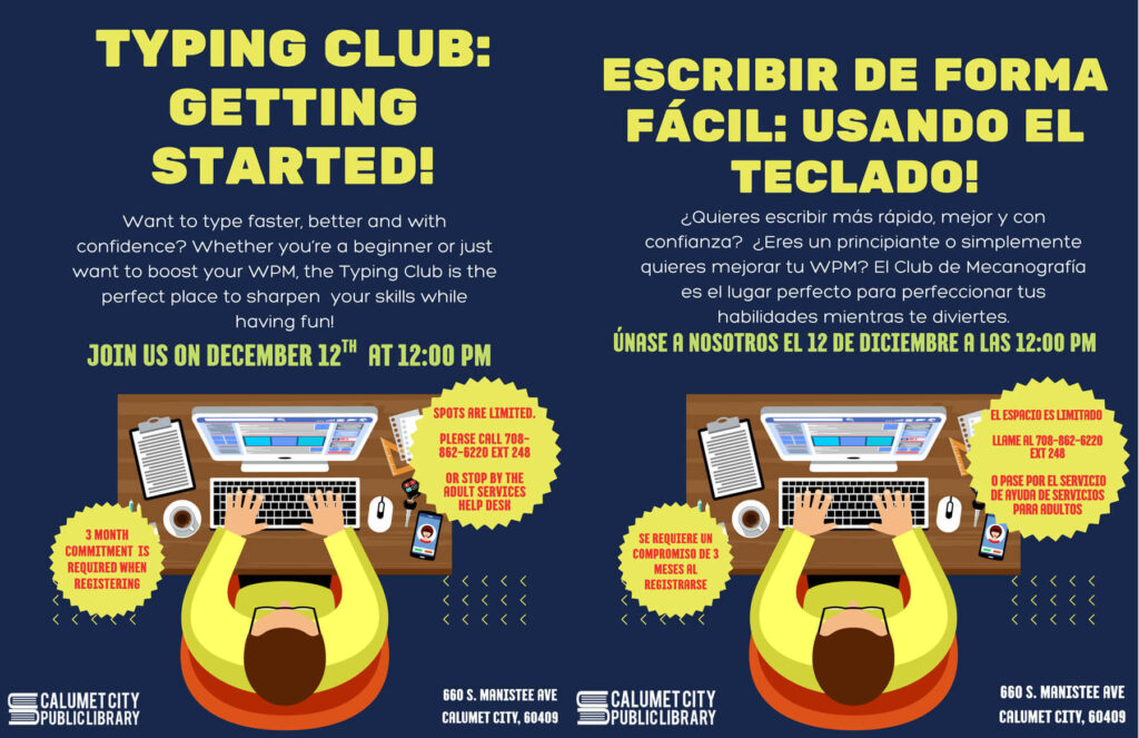 Typing Club: Getting Started! - Calumet City Public Library