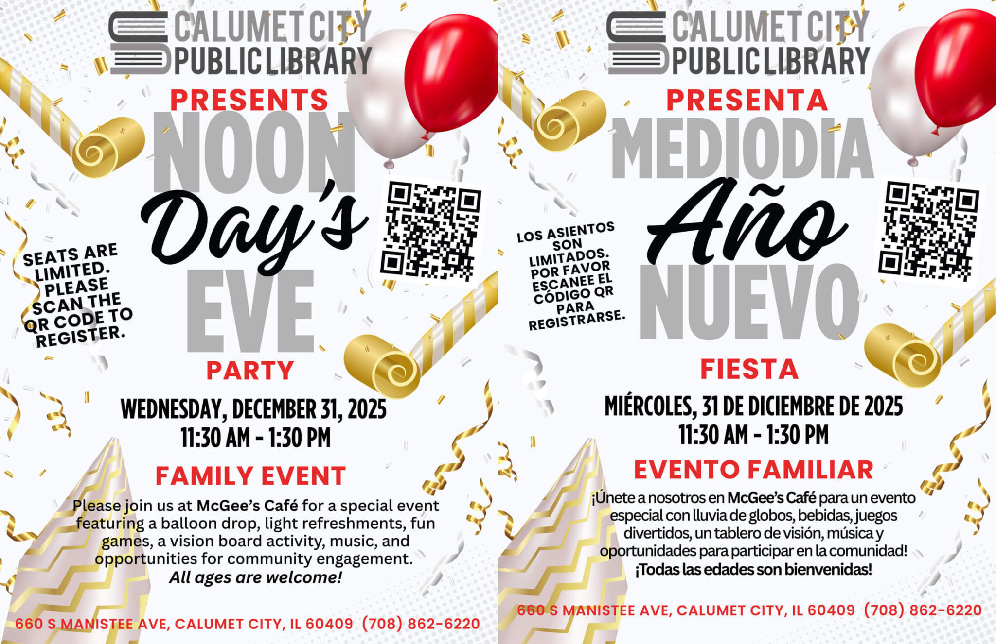 Noon Day Eve Party - Calumet City Public Library