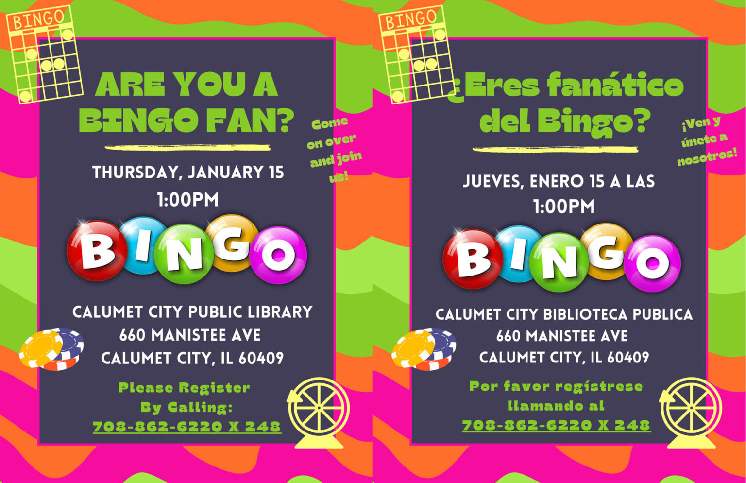 Bingo - Calumet City Public Library